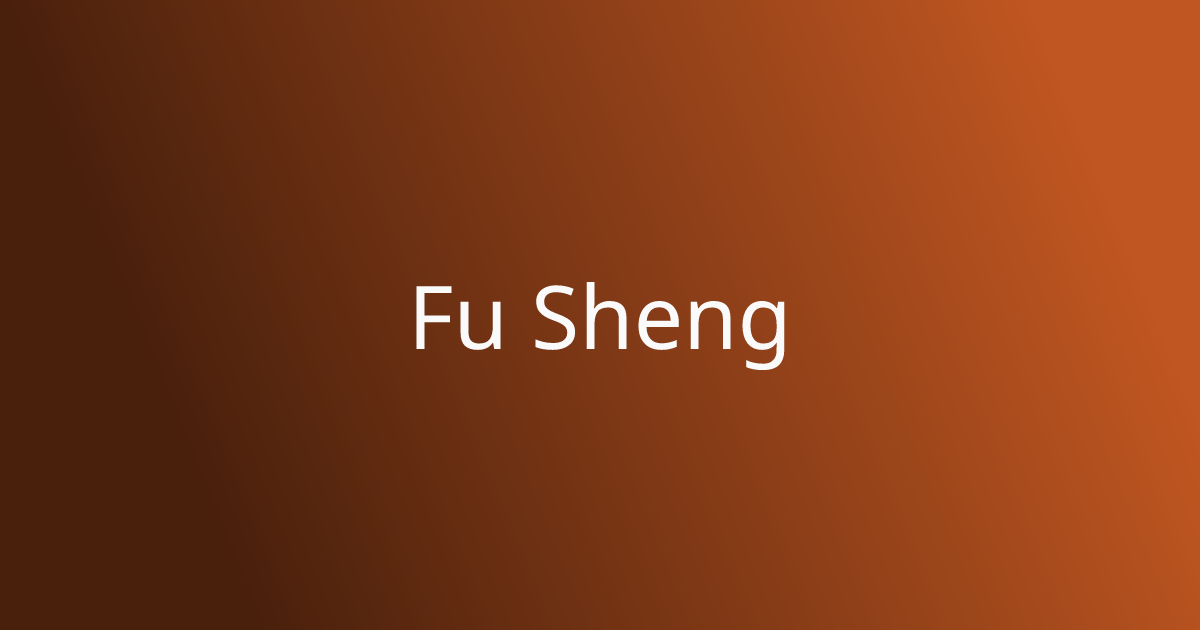Order Authentic Chinese Online | Fu Sheng - Pickup or Delivery Available